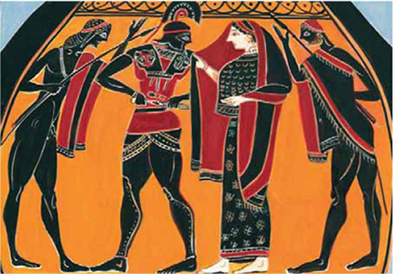 Ραψωδία Γ: Γ (περίληψη) – Γ (121-244)